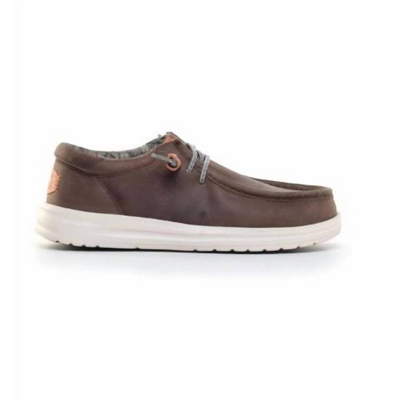 Hey Dude | Shoes | New Hey Dude Womens Wally Grip Craft Leather In Grey ...